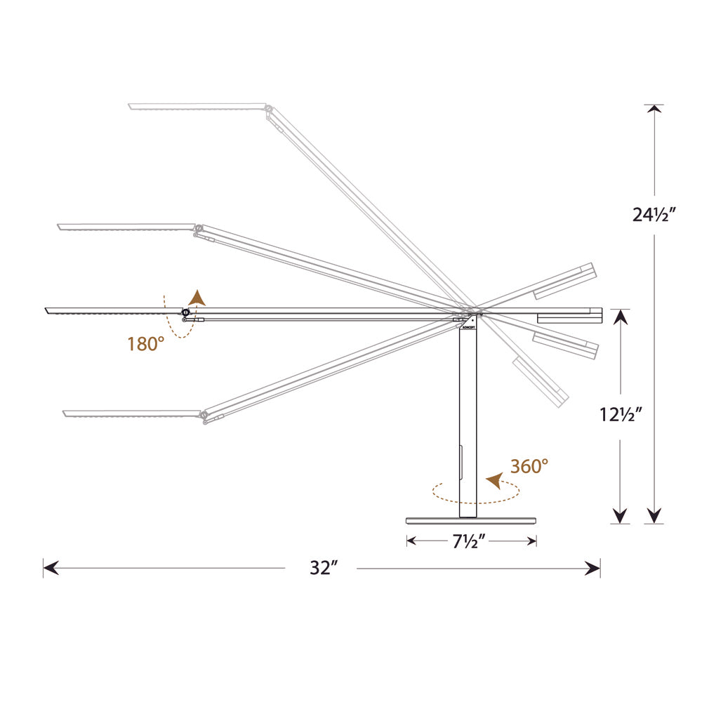 Equo LED Desk Lamp – Arevco Lighting Ottawa